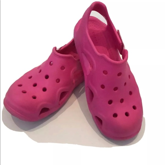 CROCS | Shoes | Crocs Girls Pink Size J 8 | Poshmark